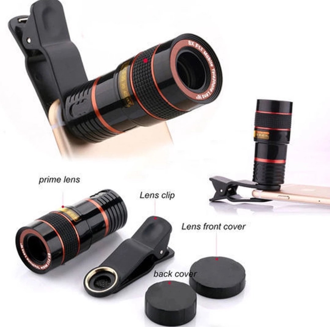 Zoom Lens for IOS and Android with attachments, Photography, Lens ...
