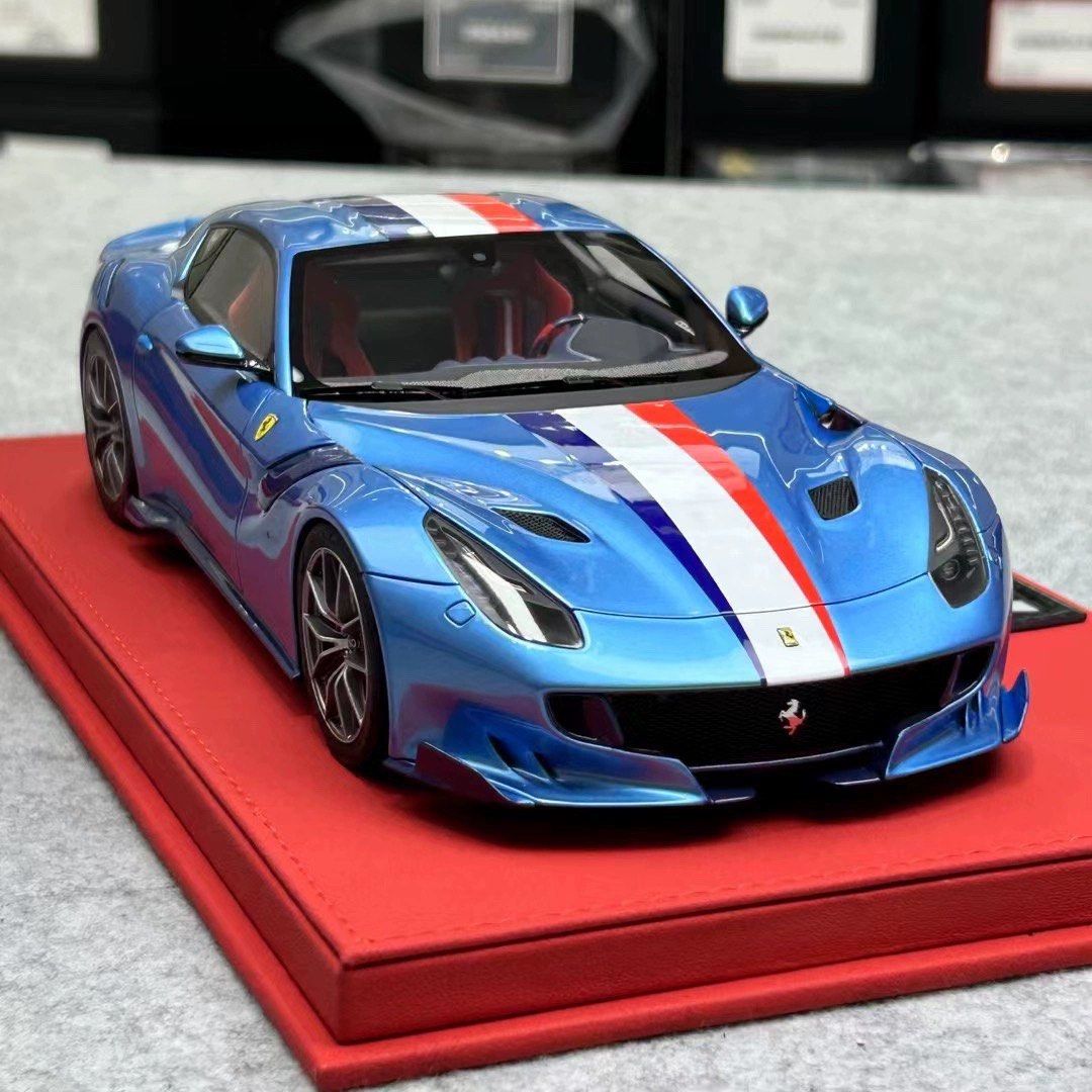 1/18 FC Model Ferrari F12 TDF (come with display case) - Metallic Red, Ice Blue, Hobbies & Toys ...