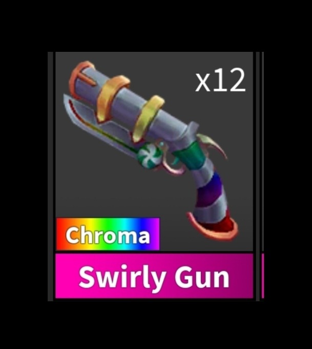 [$15/1] Chroma Swirly Gun MM2 | Roblox Murde Mystery 2, Video Gaming ...