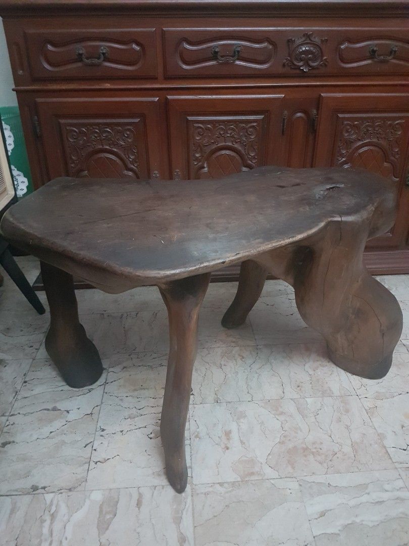 33 inch Wood Art Molave Table /Accent, Furniture & Home Living ...