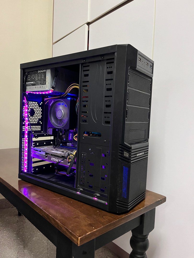 8 CORE AMD RYZEN GAMING PC DESKTOP RGB BUDGET CPU 256GB SSD 8GB RAM OFFICE 2021, Computers ...