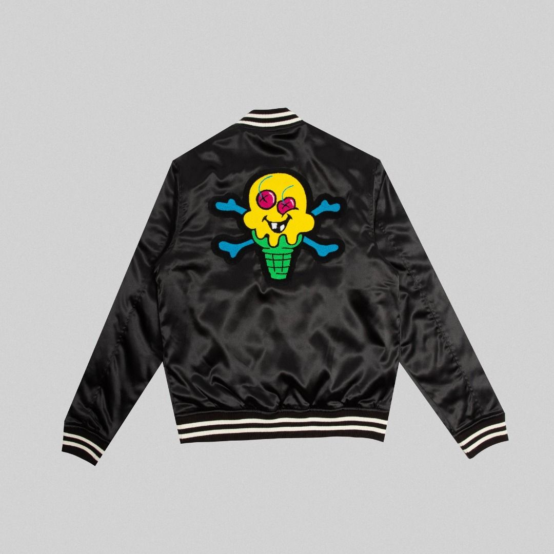 已絕版 bbc icecream bape BONES VARISTY JACKET 外套, no nike sb supreme levis ...