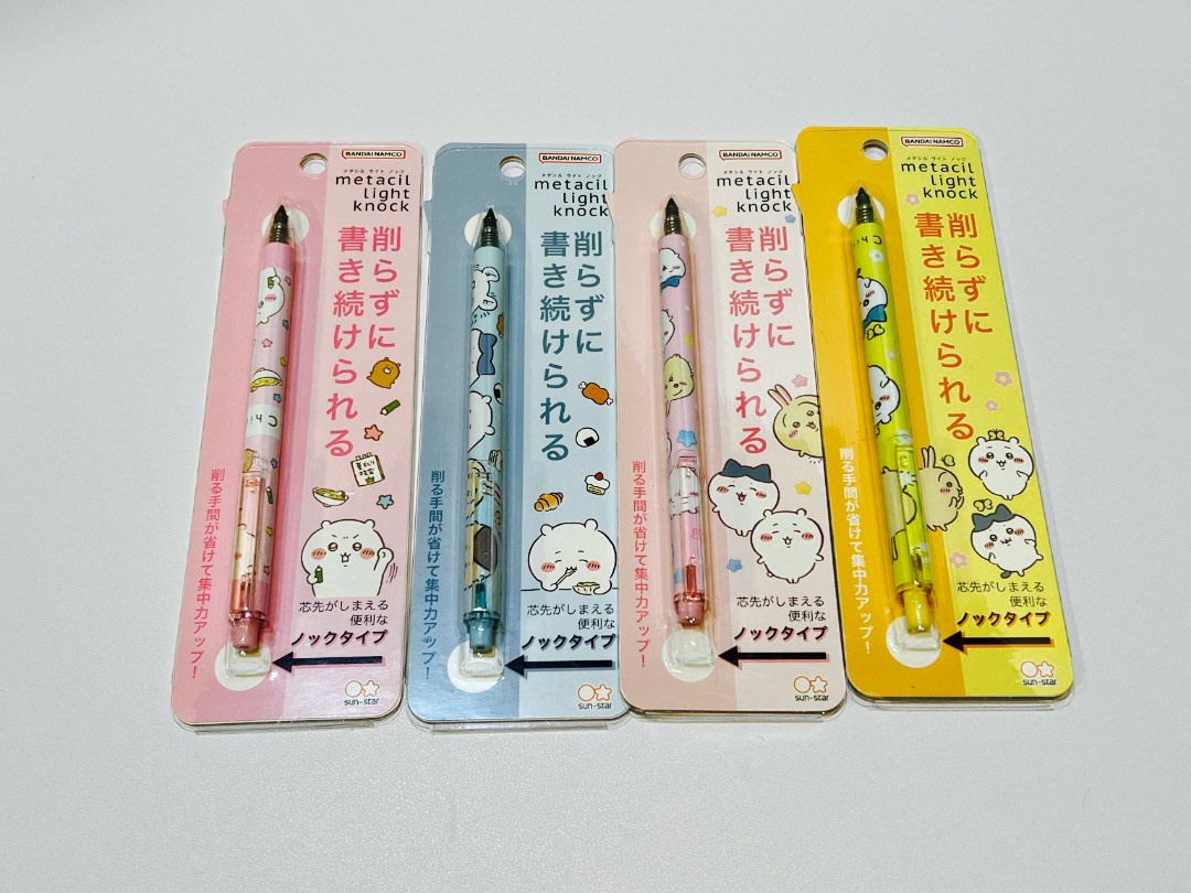 ‼️現貨‼️ [Chiikawa] 金屬 鉛筆 metacil light knock 吉伊卡哇 小可愛 八字貓 兔兔 ちいかわ ...
