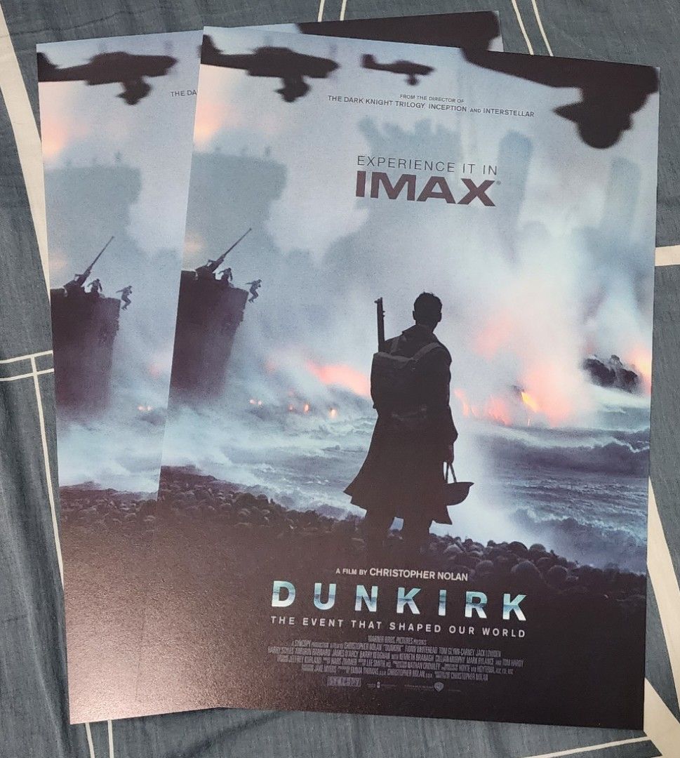鄧寇克大行動 dunkirk 電影 IMAX海報 A3 Poster, 興趣及遊戲, 收藏品及紀念品, 郵票及印刷品 - Carousell