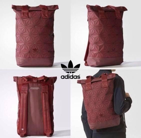 Adidas Originals Issey Miyake Roll Up Backpack (Maroon), Women's ...