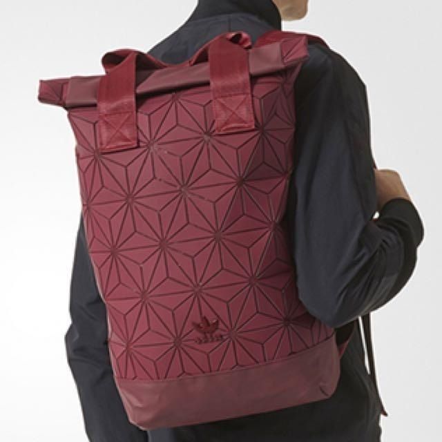 Adidas Originals Issey Miyake Roll Up Backpack (Maroon), Women's ...