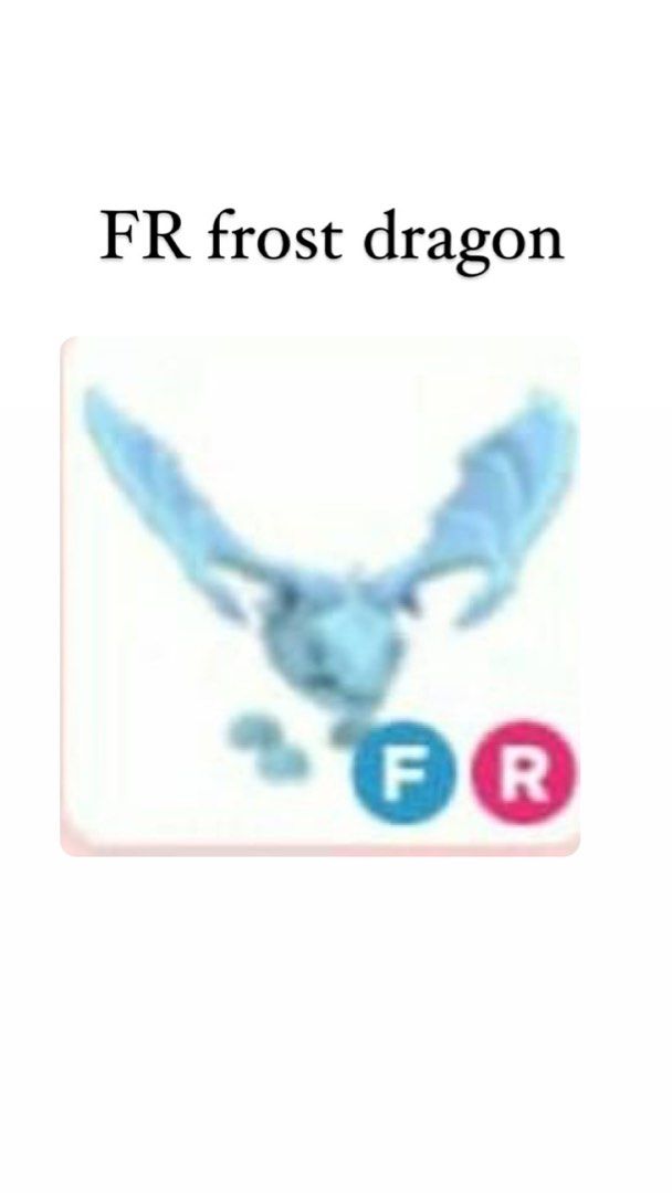 Adopt me fly ride frost dragon, Video Gaming, Gaming Accessories, In ...