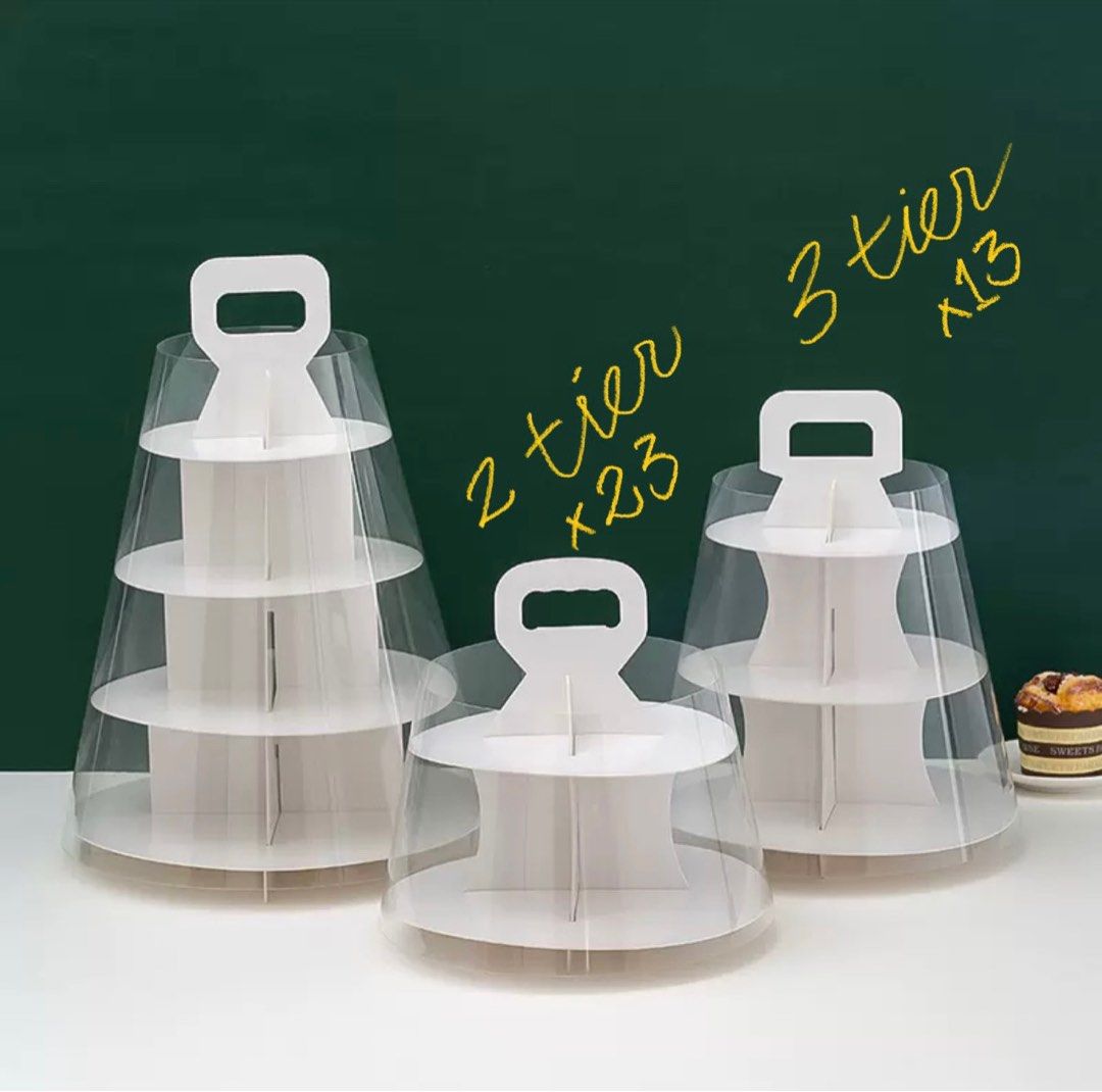 Afternoon / High Tea Tiered Dessert Stand - Disposable, Hobbies & Toys ...