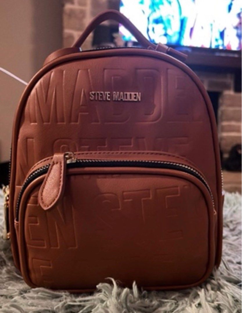 Anne Klein cognac mini backpack, Women's Fashion, Bags & Wallets ...