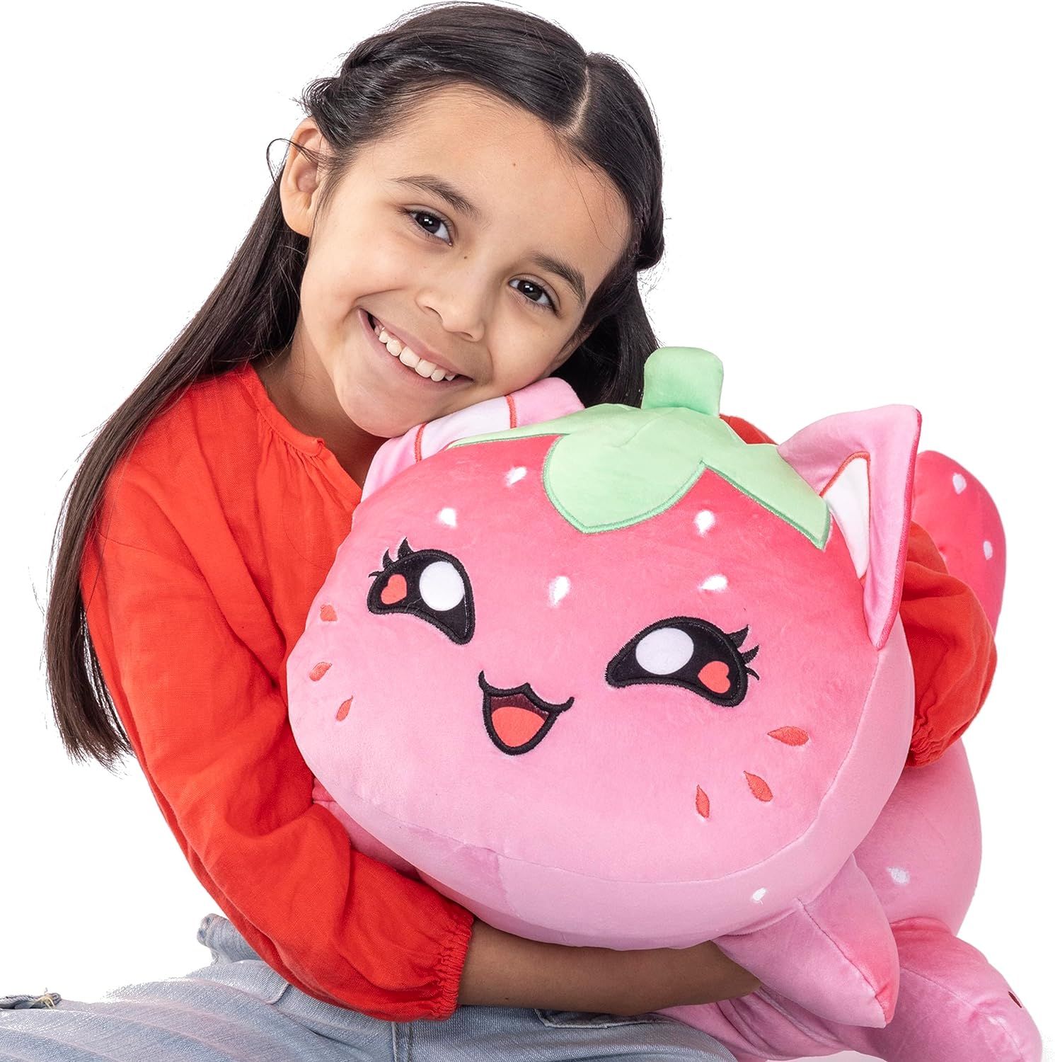 Aphmau Jumbo Plush Strawberry Cat Hobbies And Toys Toys And Games On Carousell