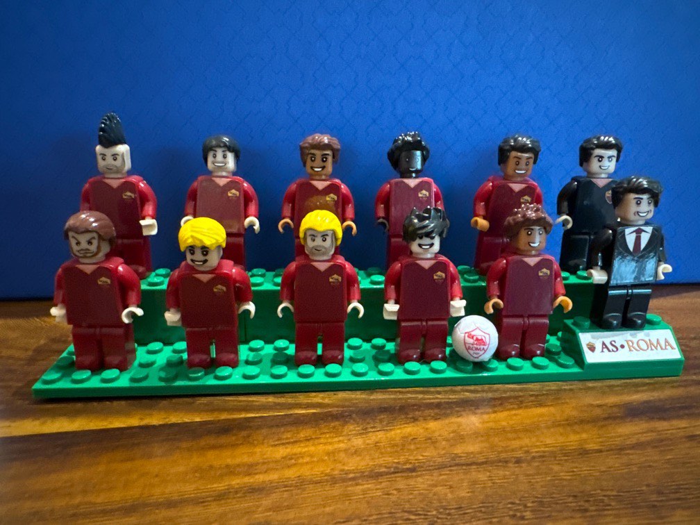 AS Roma Bricks figurines, Hobbies & Toys, Toys & Games on Carousell