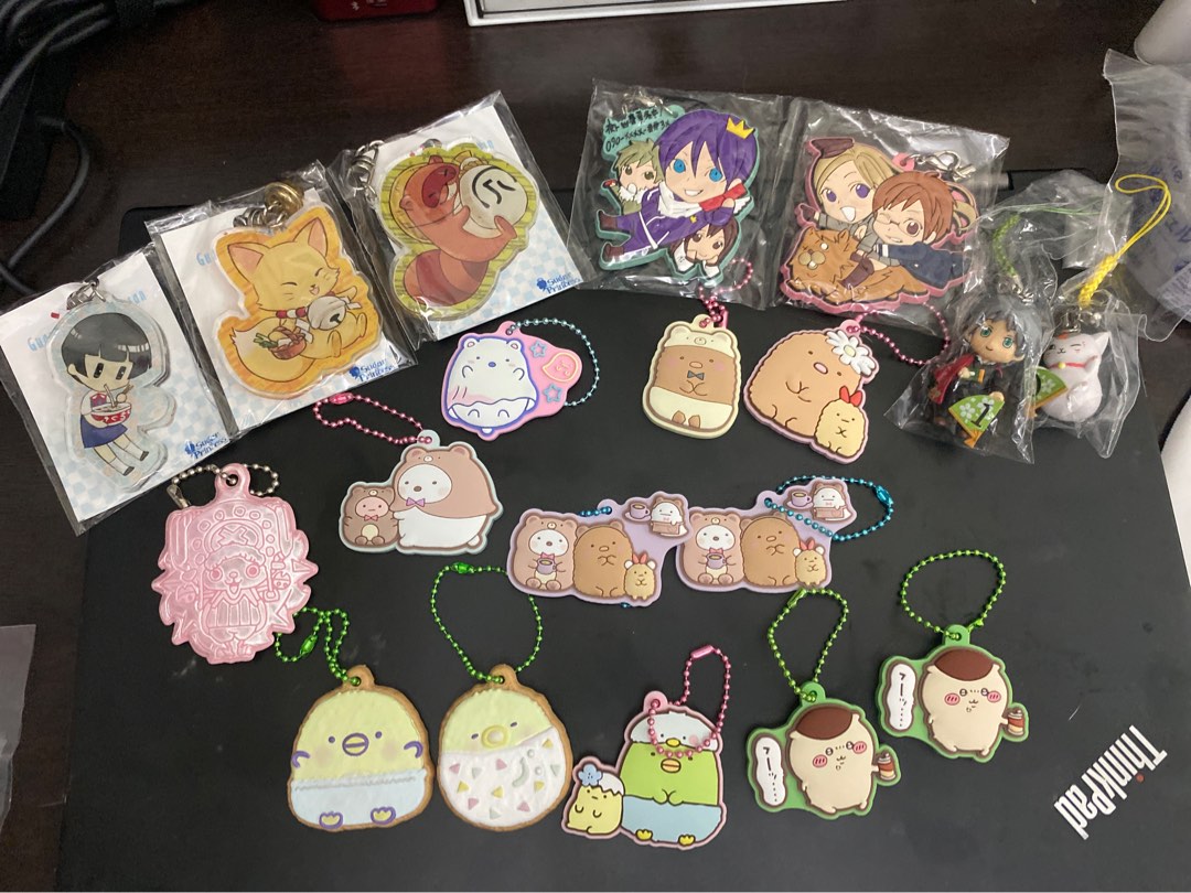 Assorted Anime & San-X Keychains Natsume Yuujinchou Noragami Sumikko ...