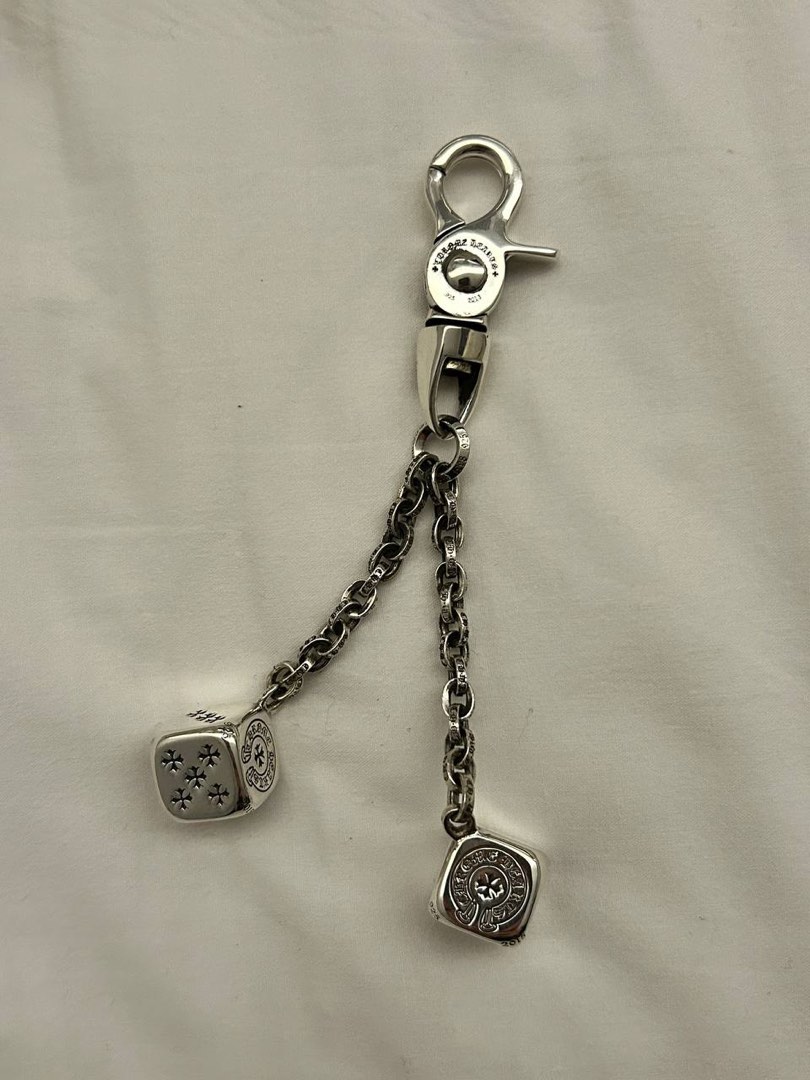 Authentic Chrome Hearts Dice Keychain, Men's Fashion, Watches ...