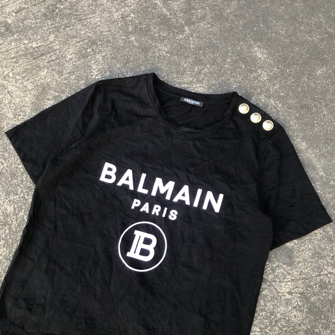 Balmain Tshirt, Women's Fashion, Tops, Shirts on Carousell