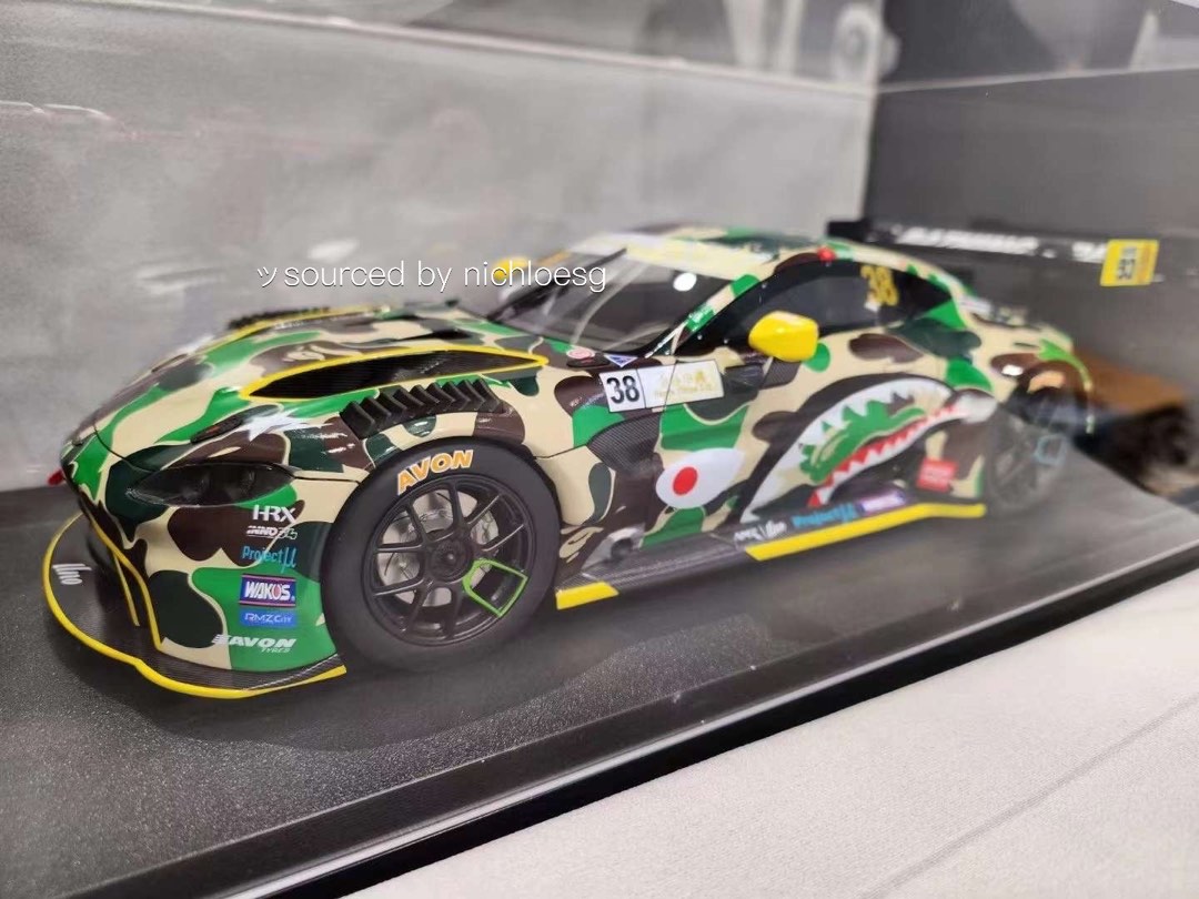 BAPE X ASTON MARTIN GT3 1/18 MODEL CAR, Hobbies & Toys, Toys & Games on ...