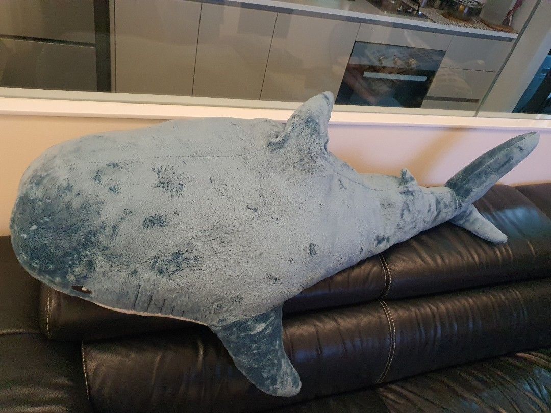 Big Blue Shark Plush 100cm, Hobbies & Toys, Toys & Games on Carousell