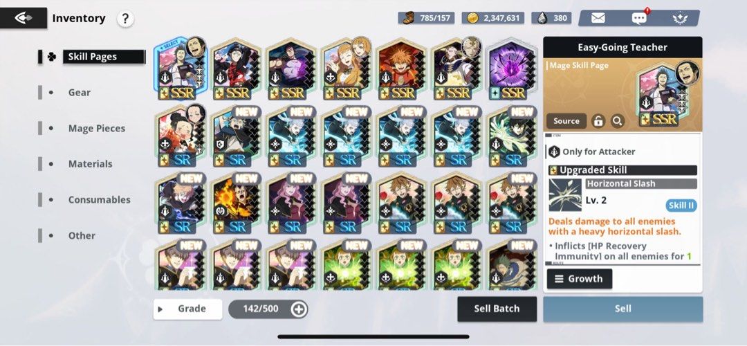 Black clover M stack acct, Video Gaming, Video Games, Others on Carousell
