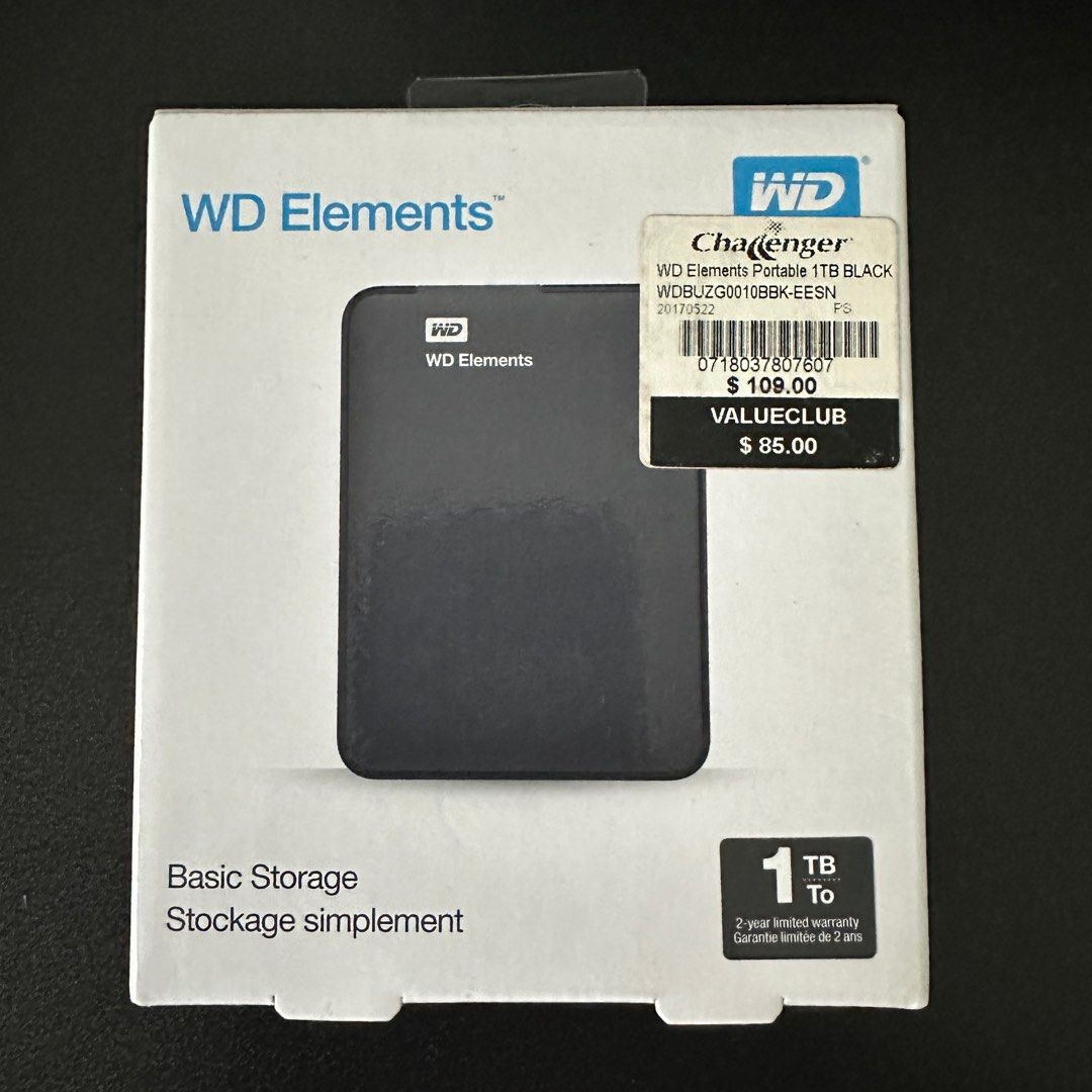 BN WD Elements Hard Disk, Computers & Tech, Parts & Accessories, Hard ...
