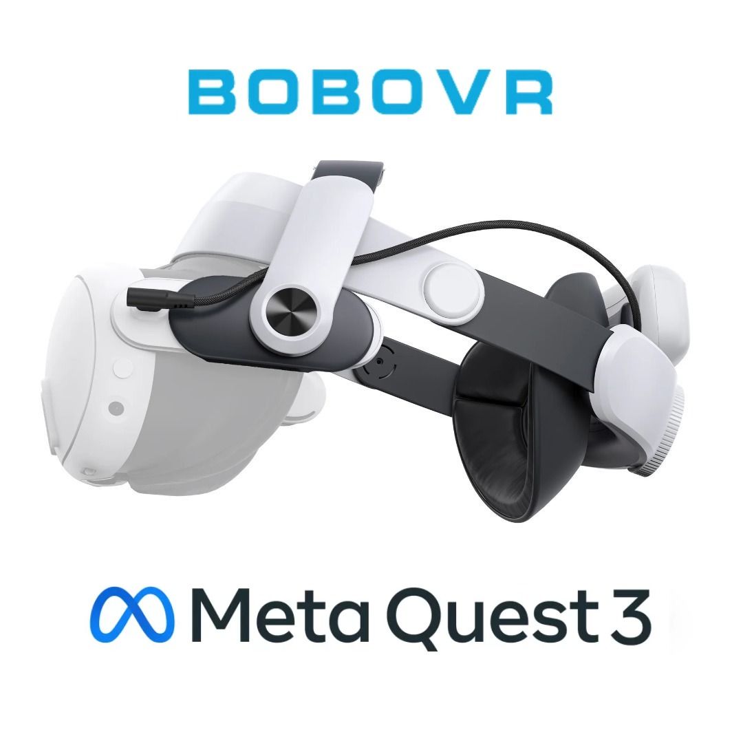 BoboVR M3 Pro - Meta Quest 3 - Battery Pack Head Strap Accessories, Reduce Facial Stress ...