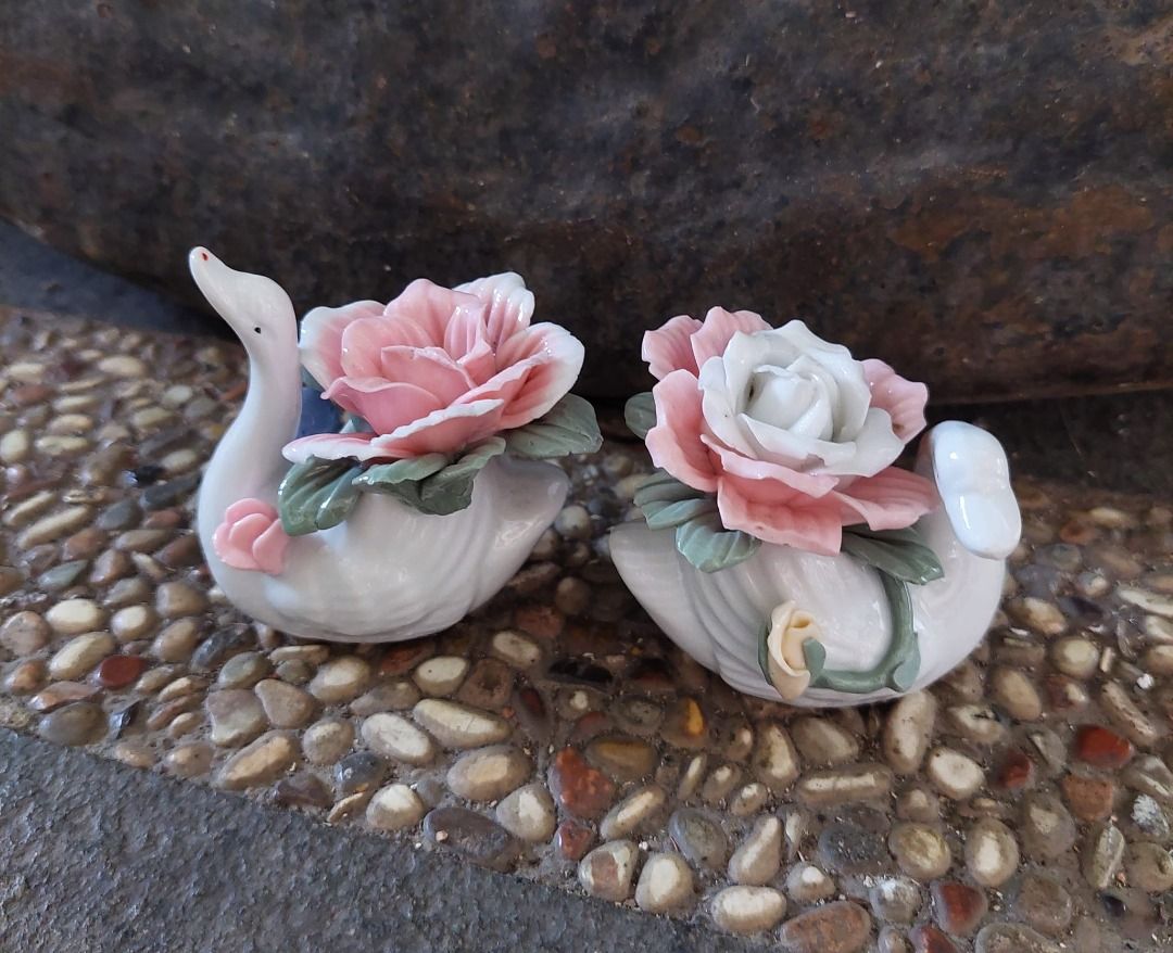 boneka pop angsa mandarin keramik model capodimonte PATAH HALUS ...