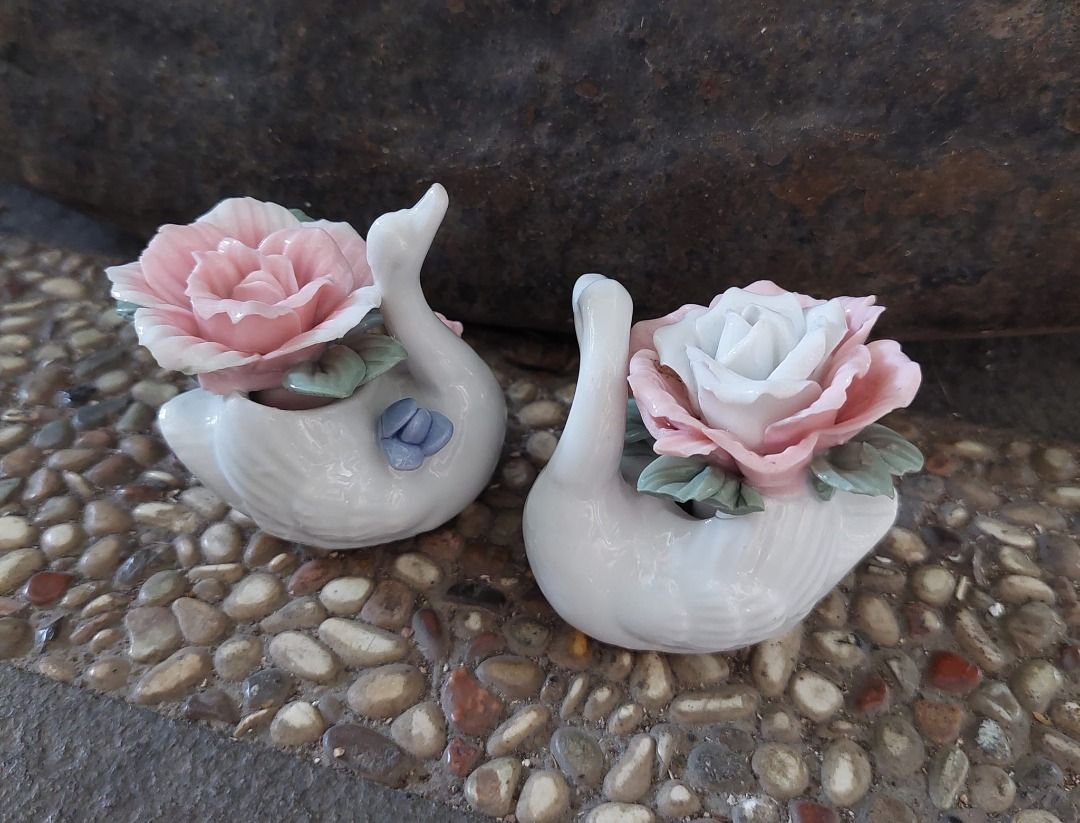 boneka pop angsa mandarin keramik model capodimonte PATAH HALUS ...