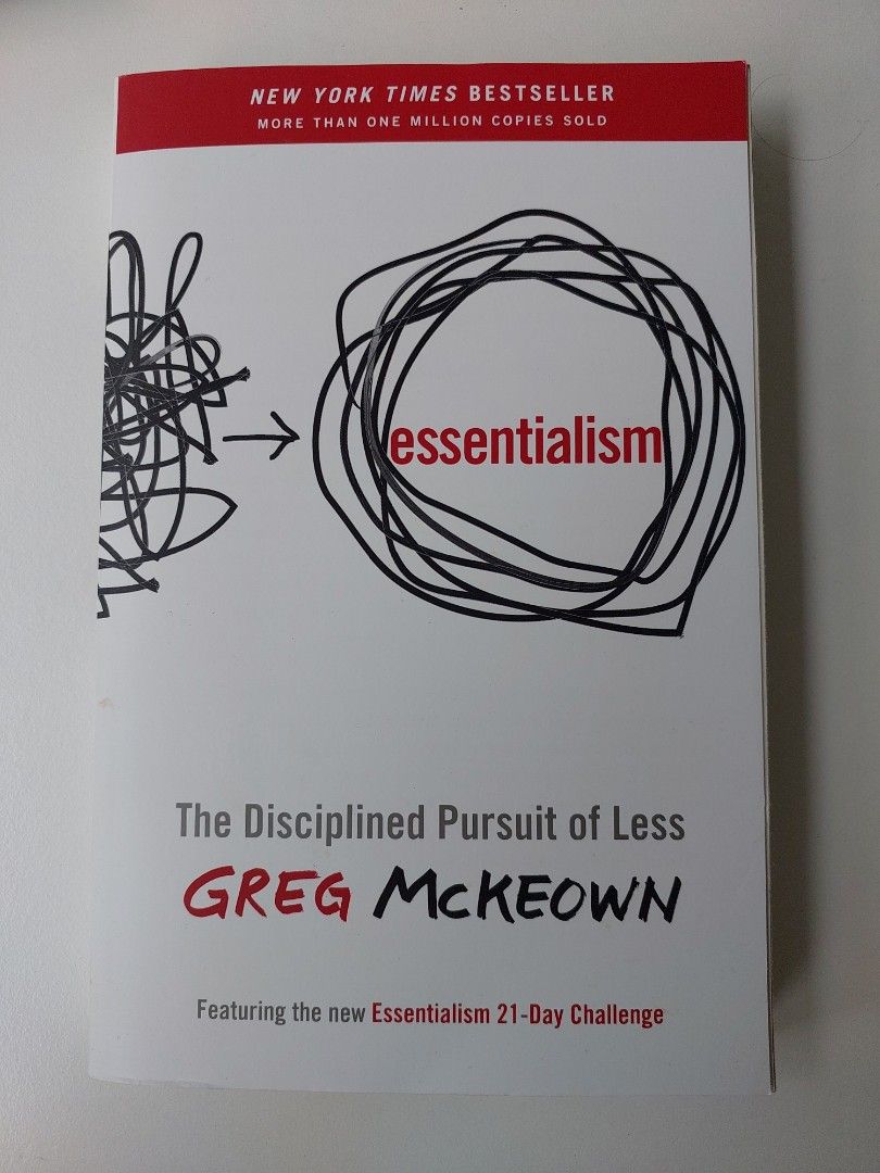 Book: Essentialism, by Greg McKeown, Hobbies & Toys, Books & Magazines ...