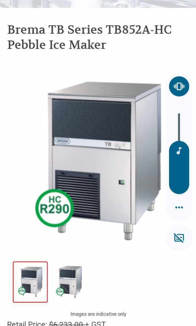 Brema Pebble Ice Maker, Furniture & Home Living, Kitchenware & Tableware, Other Kitchenware ...