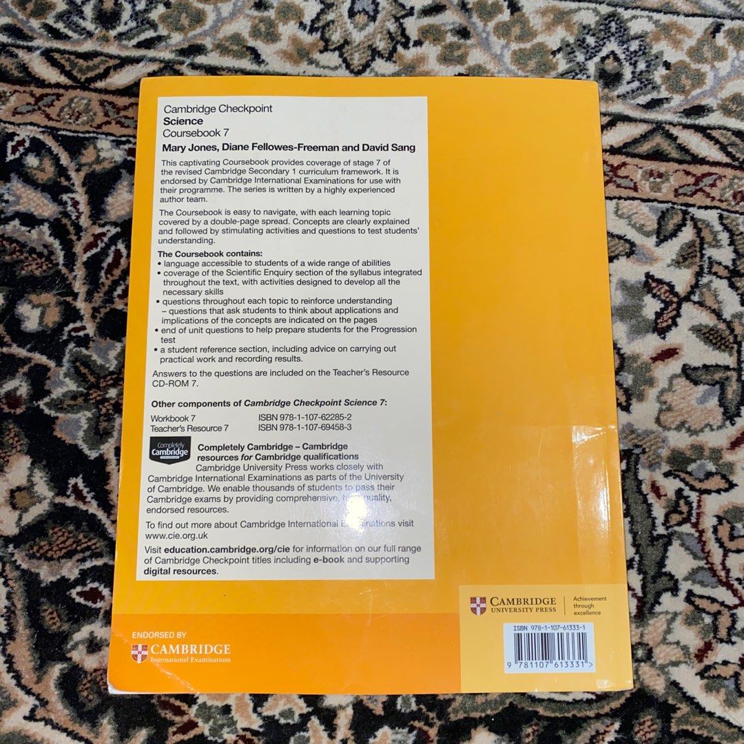Cambridge Checkpoint Science Coursebook Year 7, Hobbies & Toys, Books ...