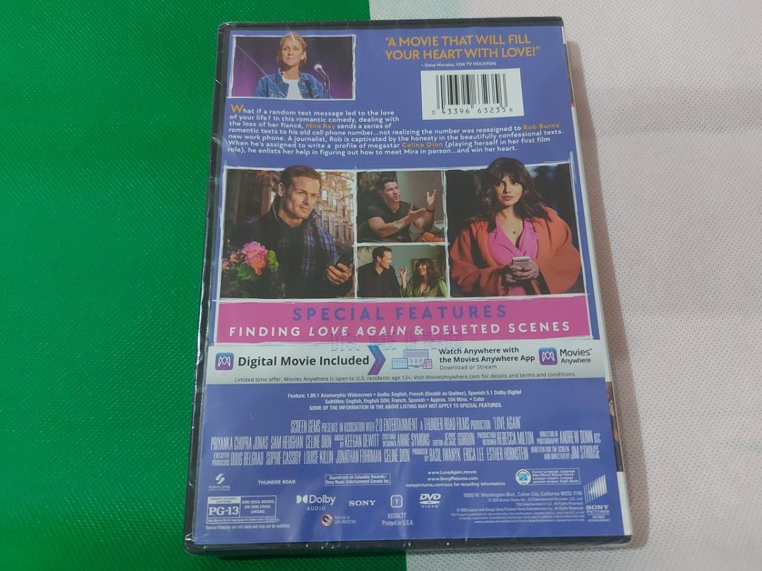 Celine Dion Love Again Movie DVD (sealed), Hobbies & Toys, Music ...
