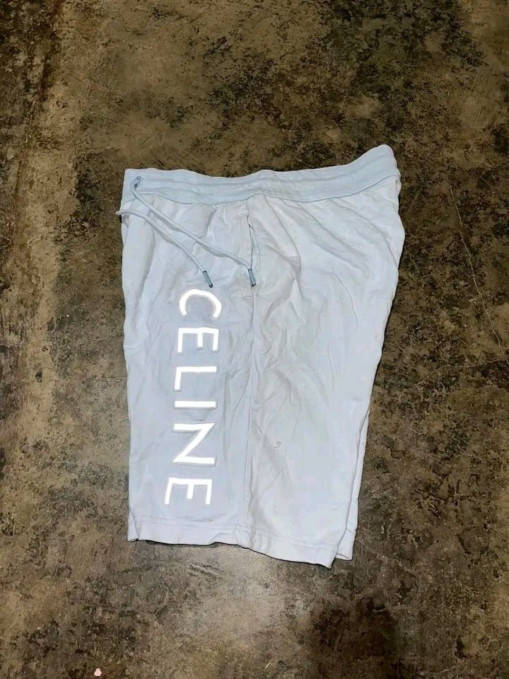 Celine Reflectorized Script Shorts, Men's Fashion, Bottoms, Shorts on ...