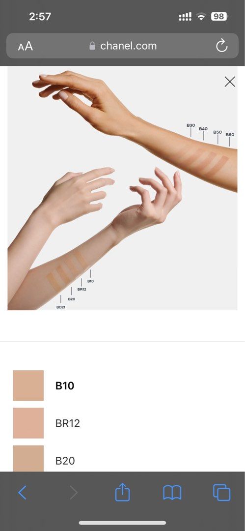 Chanel Water-Based Foundation (LES BEIGES WATER-FRESH COMPLEXION TOUCH ...