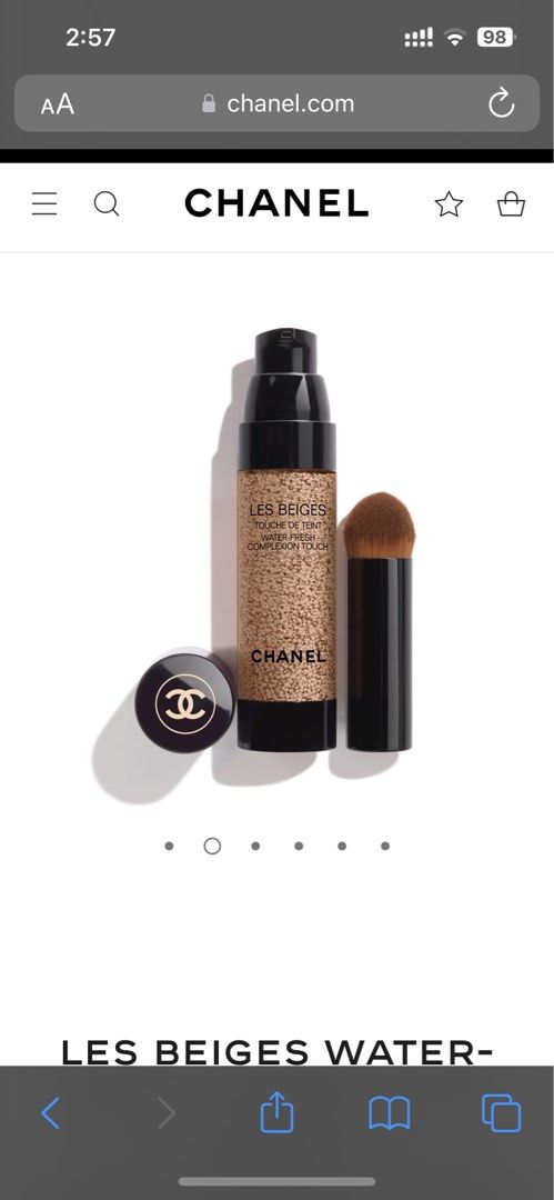 Chanel Water-Based Foundation (LES BEIGES WATER-FRESH COMPLEXION TOUCH ...