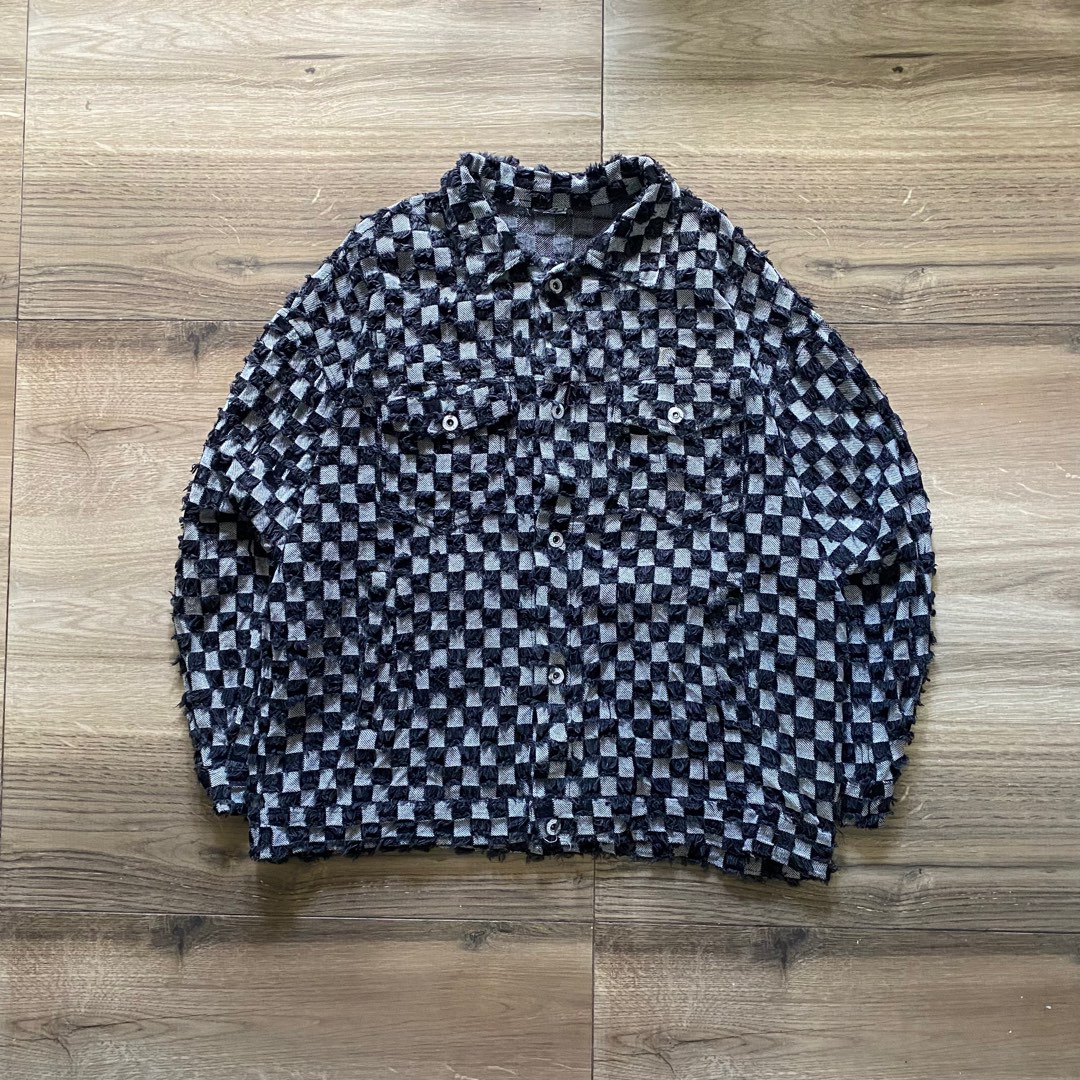 Checkered denim jacket, Men's Fashion, Coats, Jackets and Outerwear on ...