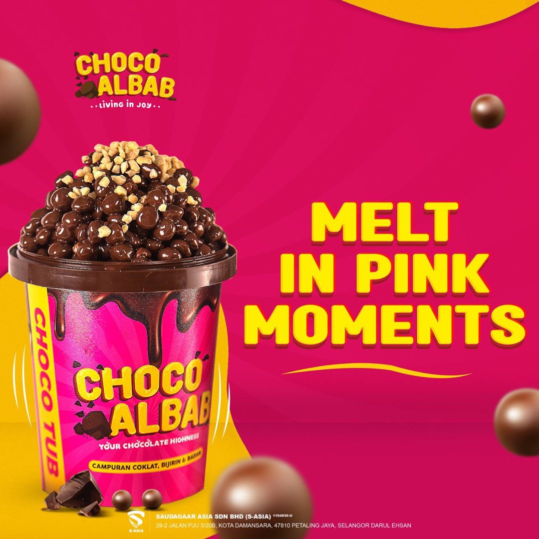 Choco Albab Pink Tub (250g), Food & Drinks, Packaged & Instant Food on ...