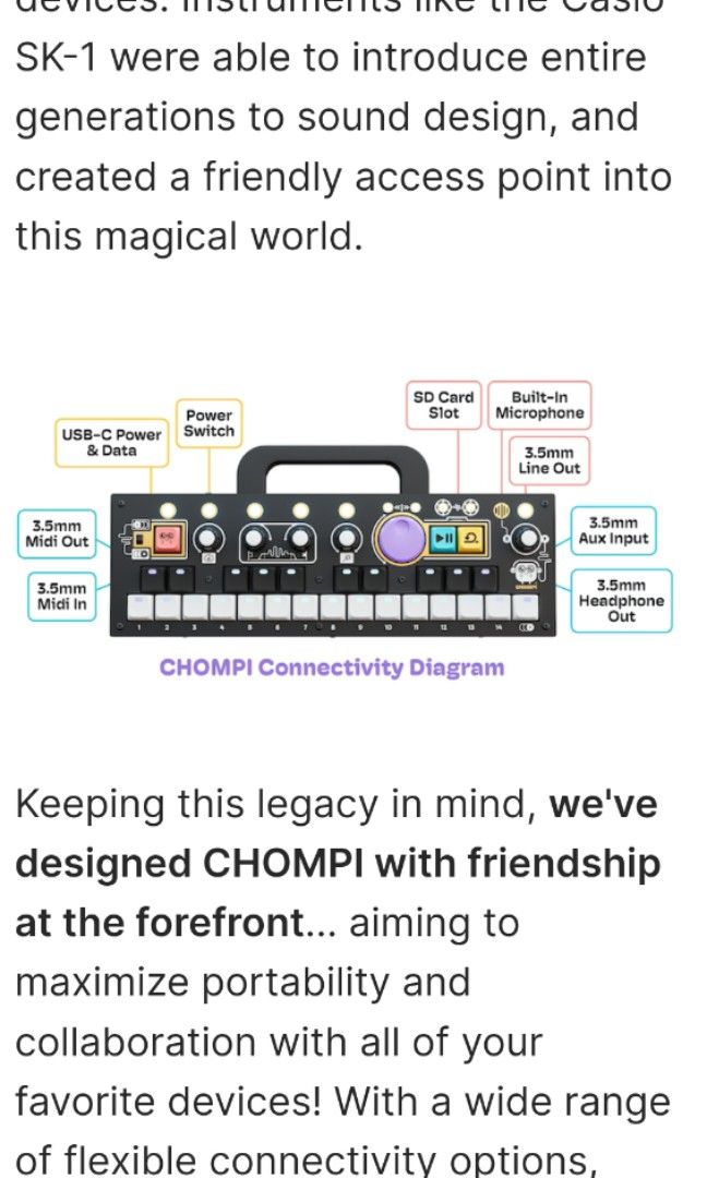 Chompi Sampler, Hobbies & Toys, Music & Media, Musical Instruments on ...