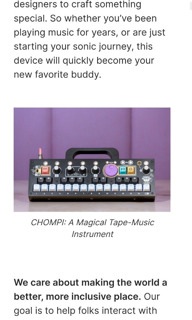Chompi Sampler, Hobbies & Toys, Music & Media, Musical Instruments on Carousell
