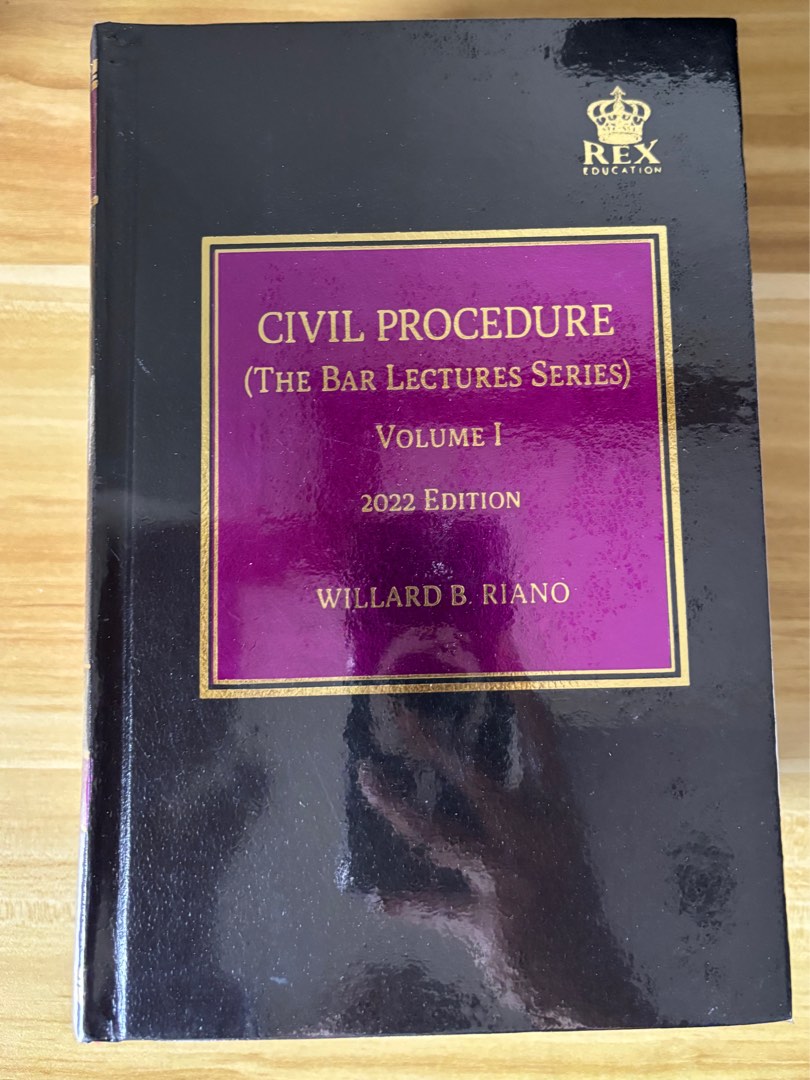 Civil Procedure by Riano (2022), Hobbies & Toys, Books & Magazines ...