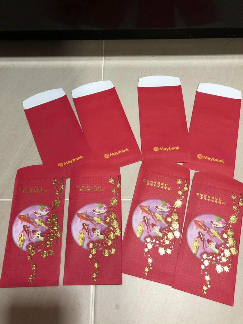 CNY Red Packet Fish and Gold Flower, Hobbies & Toys, Stationery & Craft ...