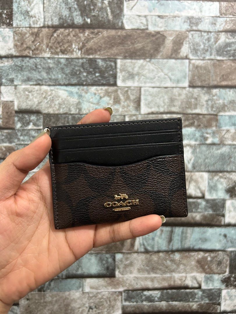 Coach slim card case, Women's Fashion, Bags & Wallets, Wallets & Card ...