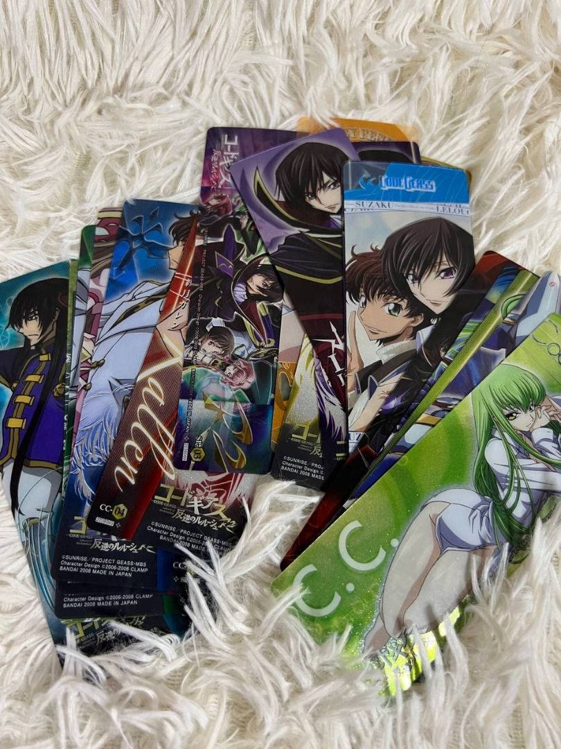 Code Geass - Clear book mark [Official Merch], Hobbies & Toys, Toys ...