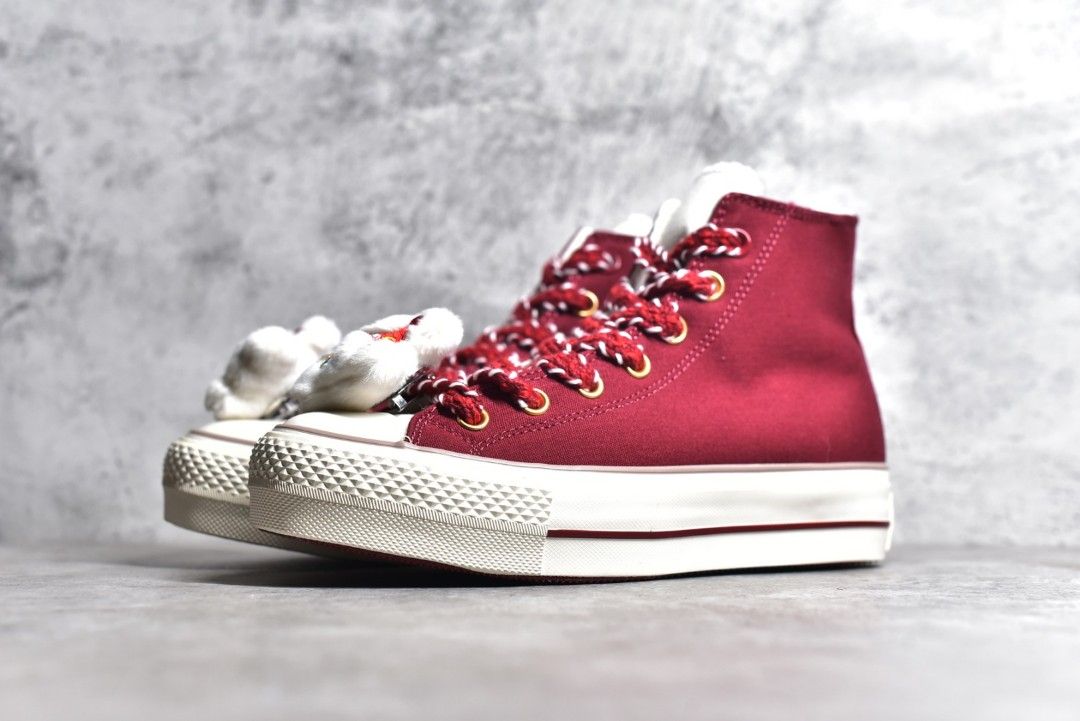 Converse Legacy Run Star High Cut Red shoes, Women's Fashion, Footwear ...