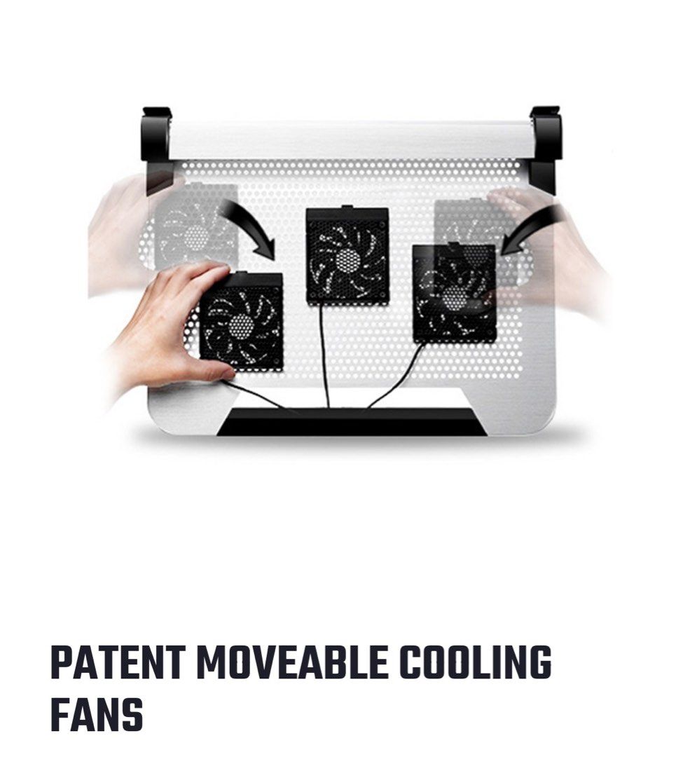 Cooler Master Notepad U3 Plus Fan Slim Notebook Cooler, Computers ...