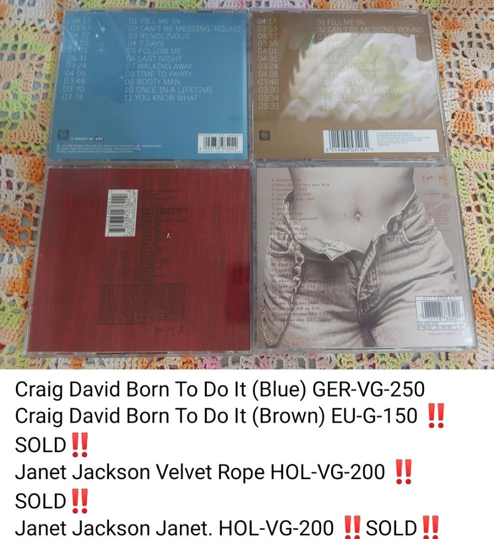 Craig David Born To Do It CD (unsealed), Hobbies & Toys, Music & Media ...