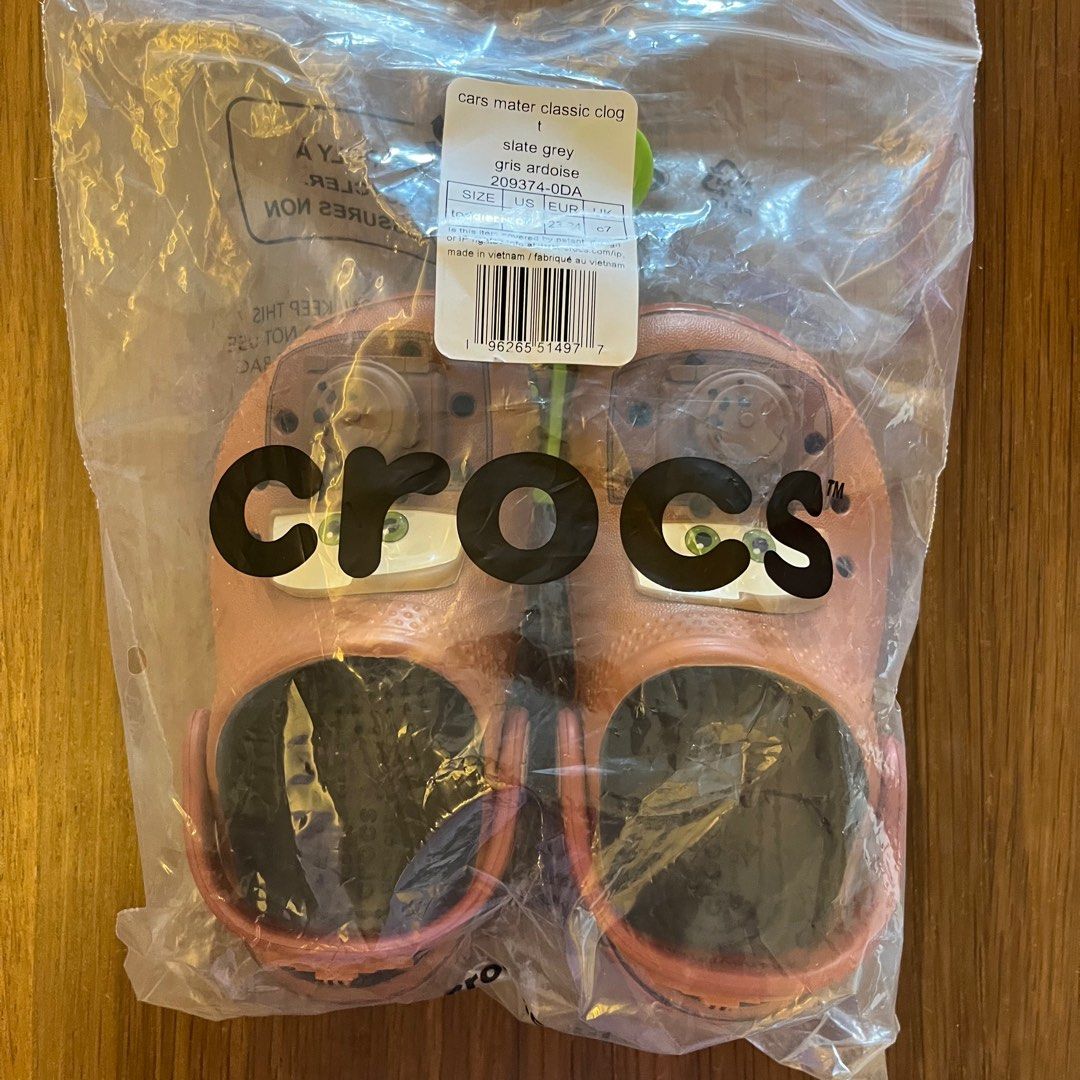 Crocs x Disney Pixar (Cars) Mater (C7 and C8), Babies & Kids, Babies ...