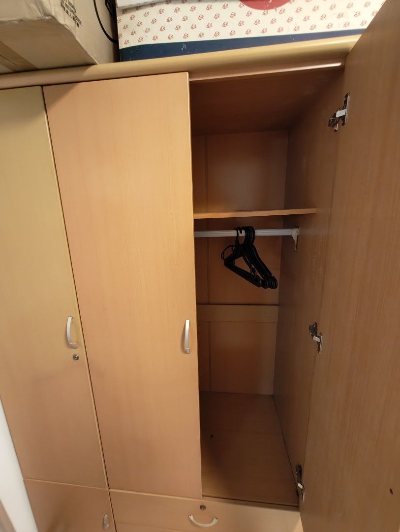 3 door Wardrobe Cubboard, Furniture & Home Living, Furniture, Shelves ...