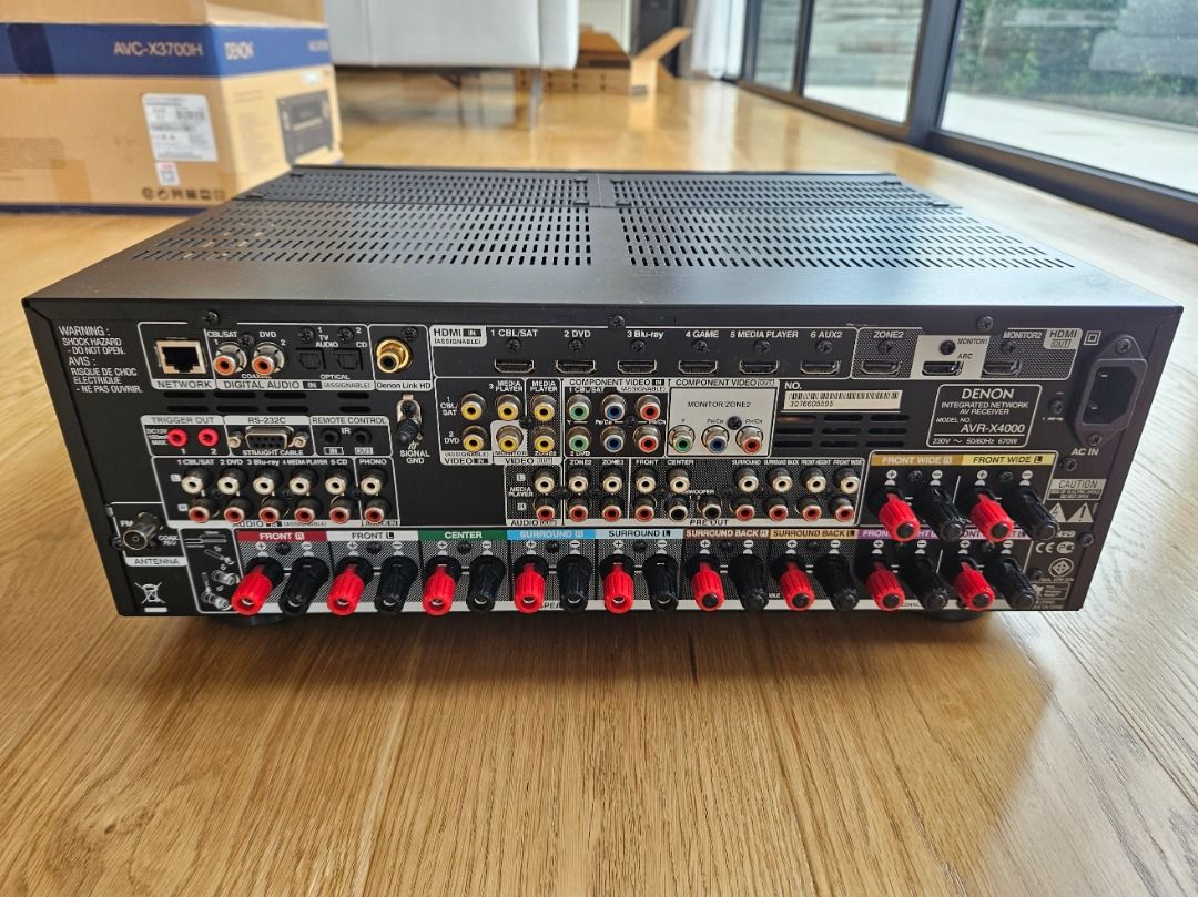Denon AVR-X4000 AV Receiver, TV & Home Appliances, TV & Entertainment ...