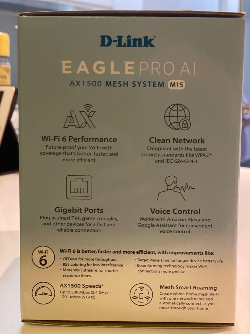D-Link Eagle Pro AI AX1500 Mesh System M15, Computers & Tech, Parts ...