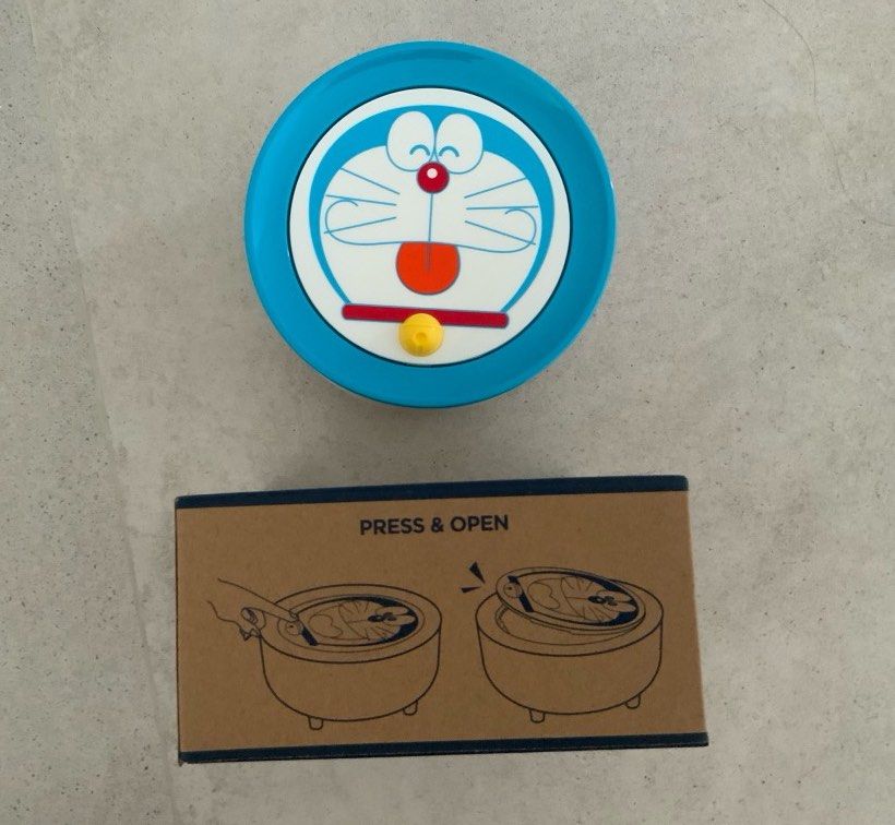 Doraemon Storage Box Tupperware Plastic Container, Furniture & Home ...