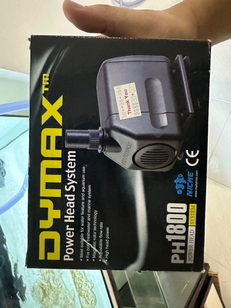 DyMax Aquarium Pump (1800L/H), Pet Supplies, Homes & Other Pet ...