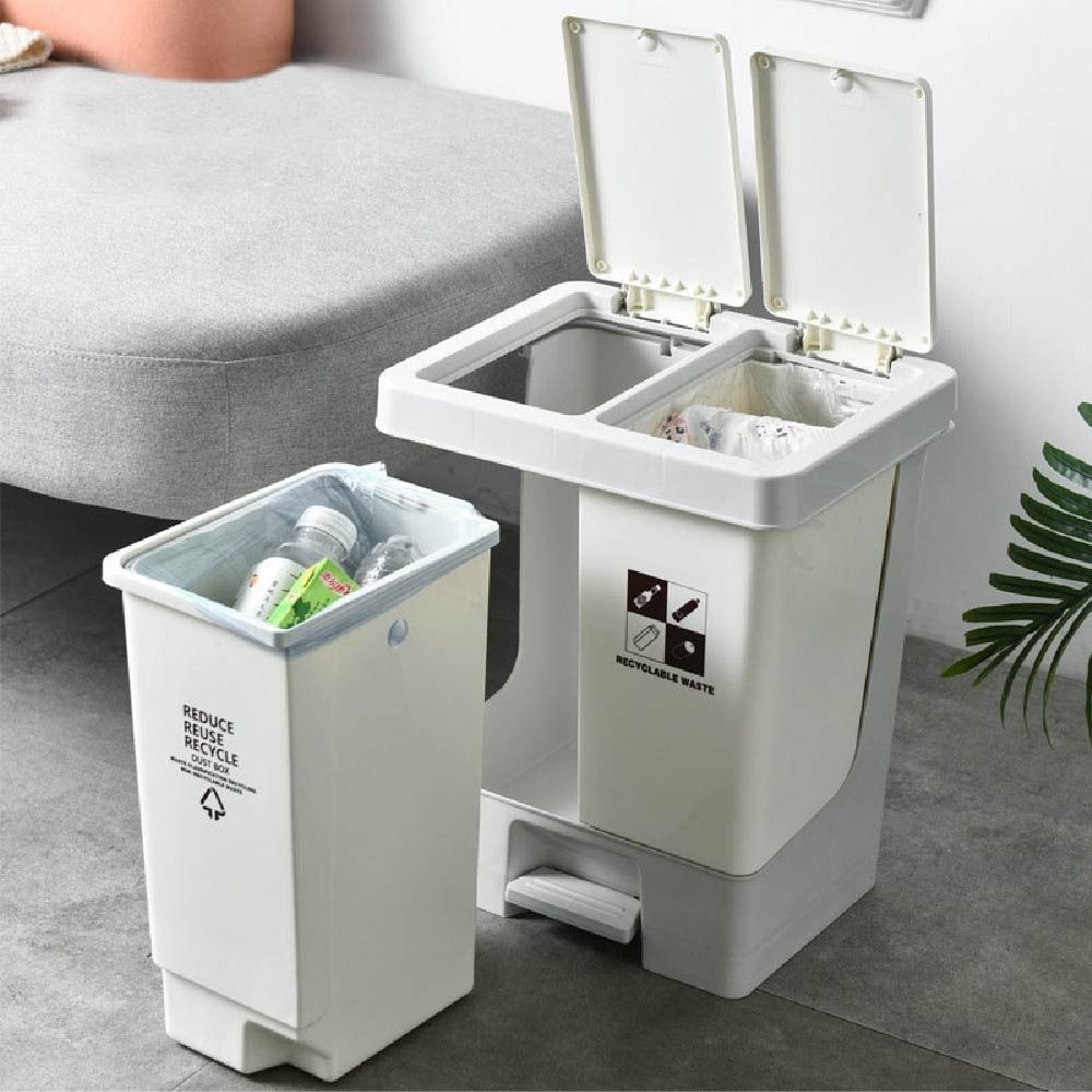 ELIOTT Dual Compartment Dustbin - Rubbish Bin / Trash Bin / Waste Bin ...
